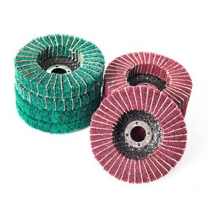 Quality 4.5 Inch Abrasive Disc Non Woven Surface Conditioning Flap Wheels for Angle for sale