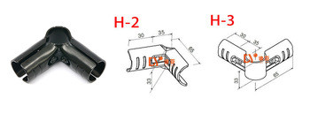 Quality Thickness 2.3mm Metal Pipe Joints / Pipe Rack Joint For Office Desk System for sale