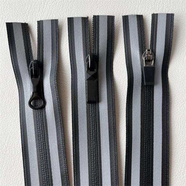 Quality TPU/PU Water-Resistant Zipper ,Waterproof Zippers with Reflective Stripe on 2 Side for outdoor, jacket ,garment for sale