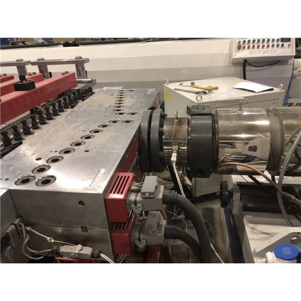 Quality Ceiling Panel PVC Sheet Production Line , PLC Control UPVC Window Making Machine for sale