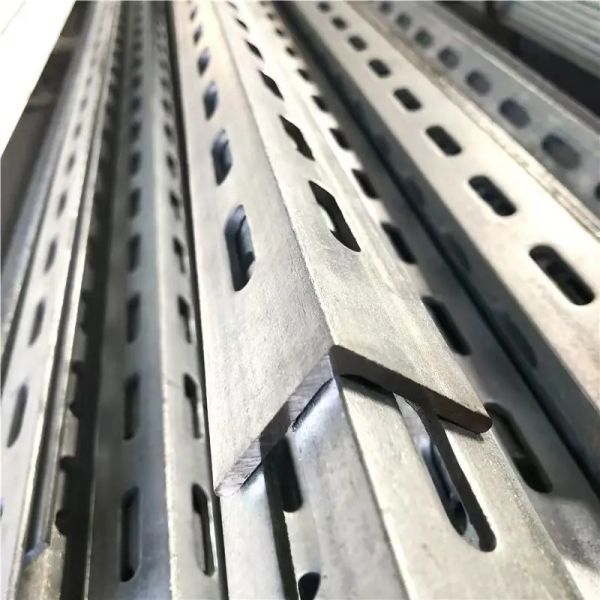 Quality Strength Slotted Angle Galvanised Corrosion Resistance 5-10mm Hole Customizable for sale