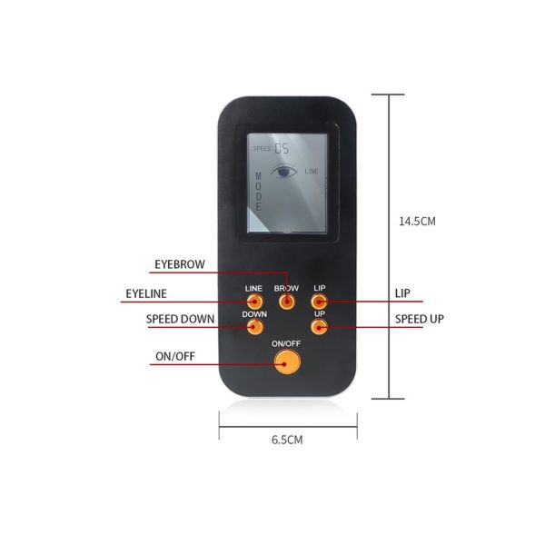 Quality Black Semi Permanent 3R Eyebrow Tattoo Machine With Touch Screen for sale