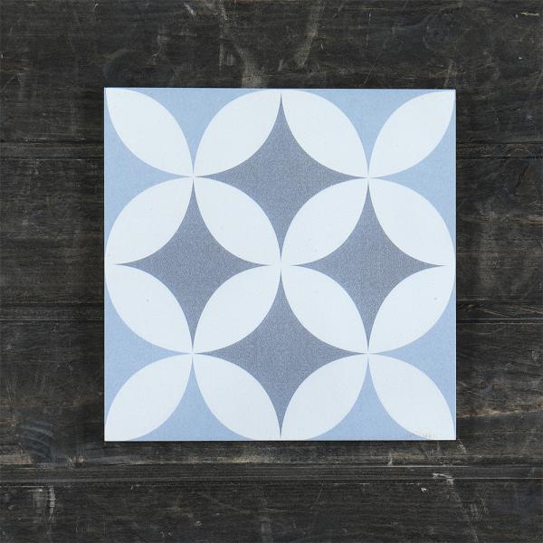 Quality Blue Gray Ceramic Rustic Tile 20x20cm Clay Indoor Wall for sale