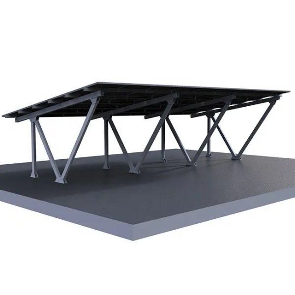 Quality Sliver or Customization AL6005-T5 Solar Carport with Panels Parking Racking Structure for sale