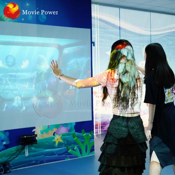 Quality Amusement Park Entertainment Interactive 3d Hologram Floor Kids Game System for sale