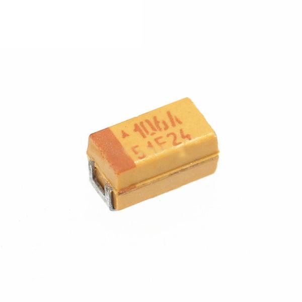 Quality Solid SMD 10uF Tantalum Capacitor TAJA106K010RNJ 10V 10% 1206 for sale