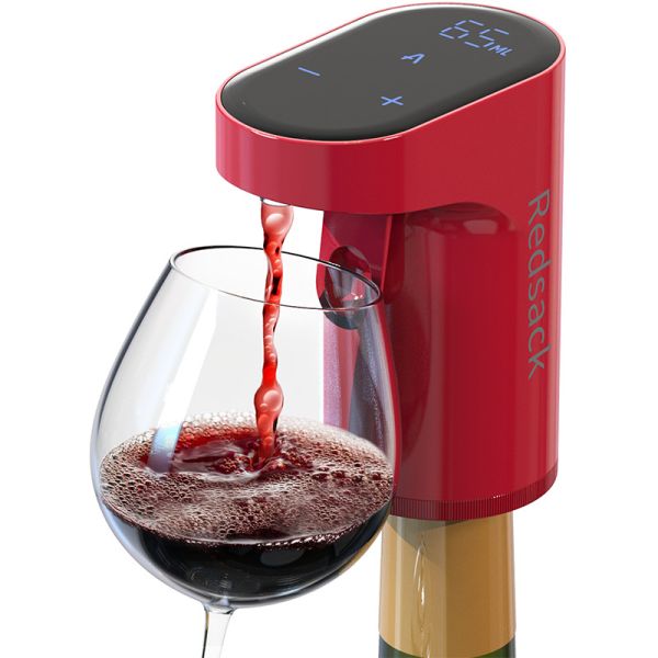 Quality 4.5W Electric Wine Dispenser for Parties and Family Gatherings ABS Food Grade Silicone PP Black/White/Red/Gold for sale