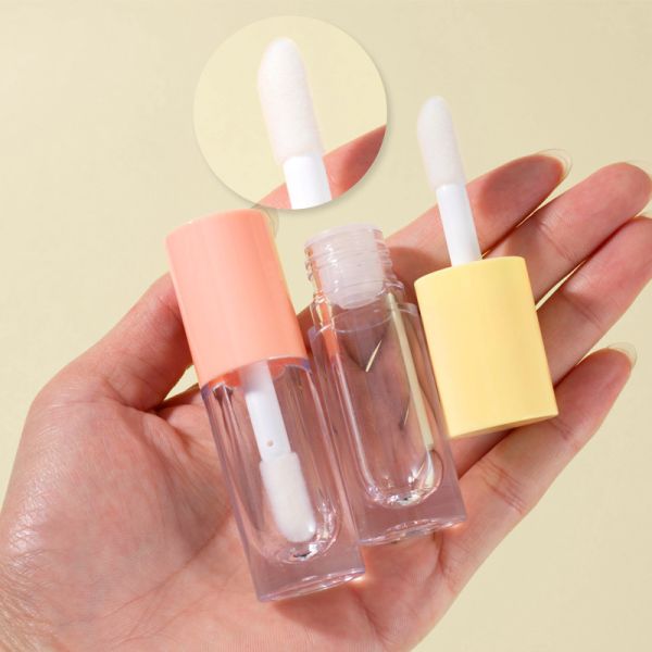 Quality 6.5ml Empty Lip Gloss Tube custom logo lipgloss containers with big brush for sale