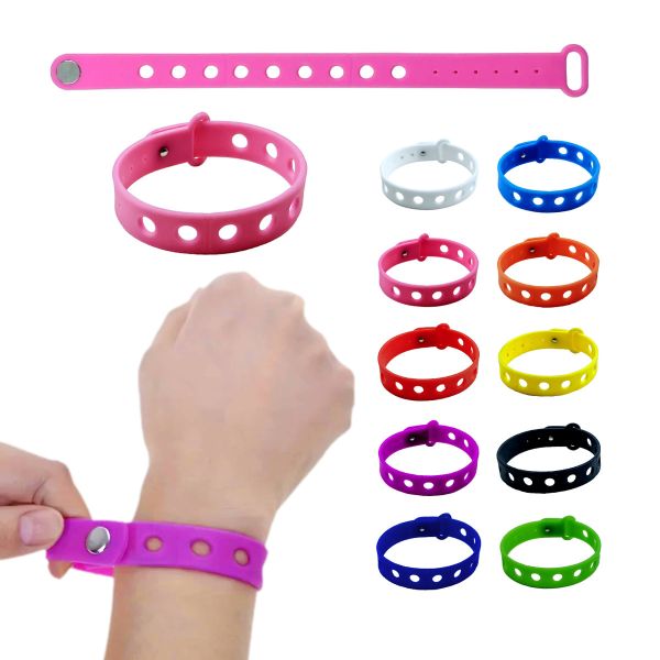 Quality Silicone Processing Design Adjustable Charms Wristband Bracelets for Events for sale