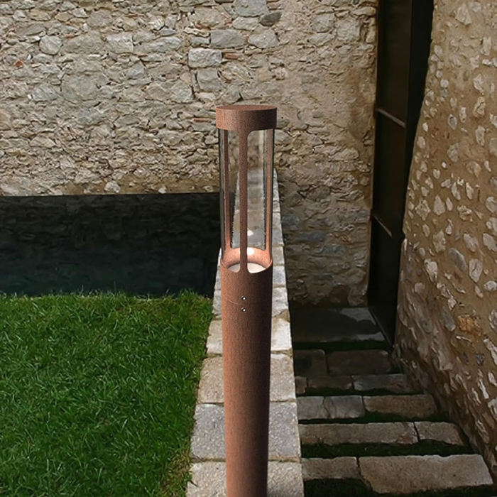 corten steel outdoor light