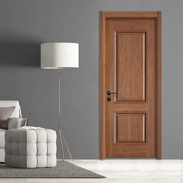 Quality Custom WPC Interior Door 45mm Thickness Waterproof Termite Proof for sale