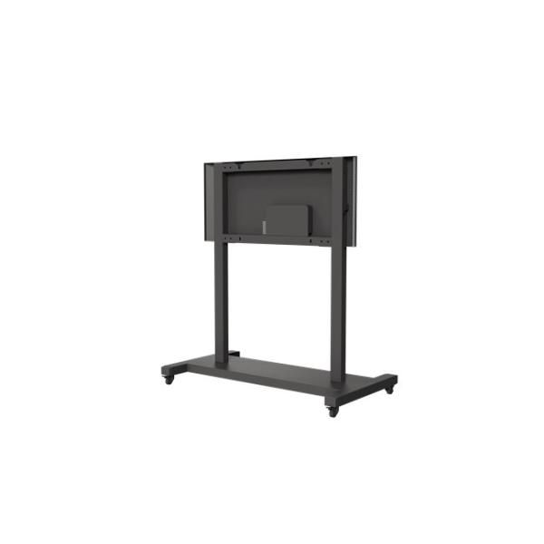 Quality Heavy Duty Height Adjustable Steel TV Trolley Stand Vesa 600 X 900Mm for sale