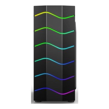 Quality ARTSHOW Luminous Computer Case, Wave LED Strip Front Panel, ARGB Light Effect for sale