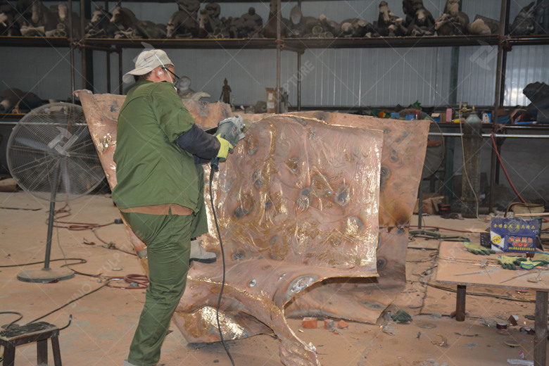 Bronze sculpture casting process