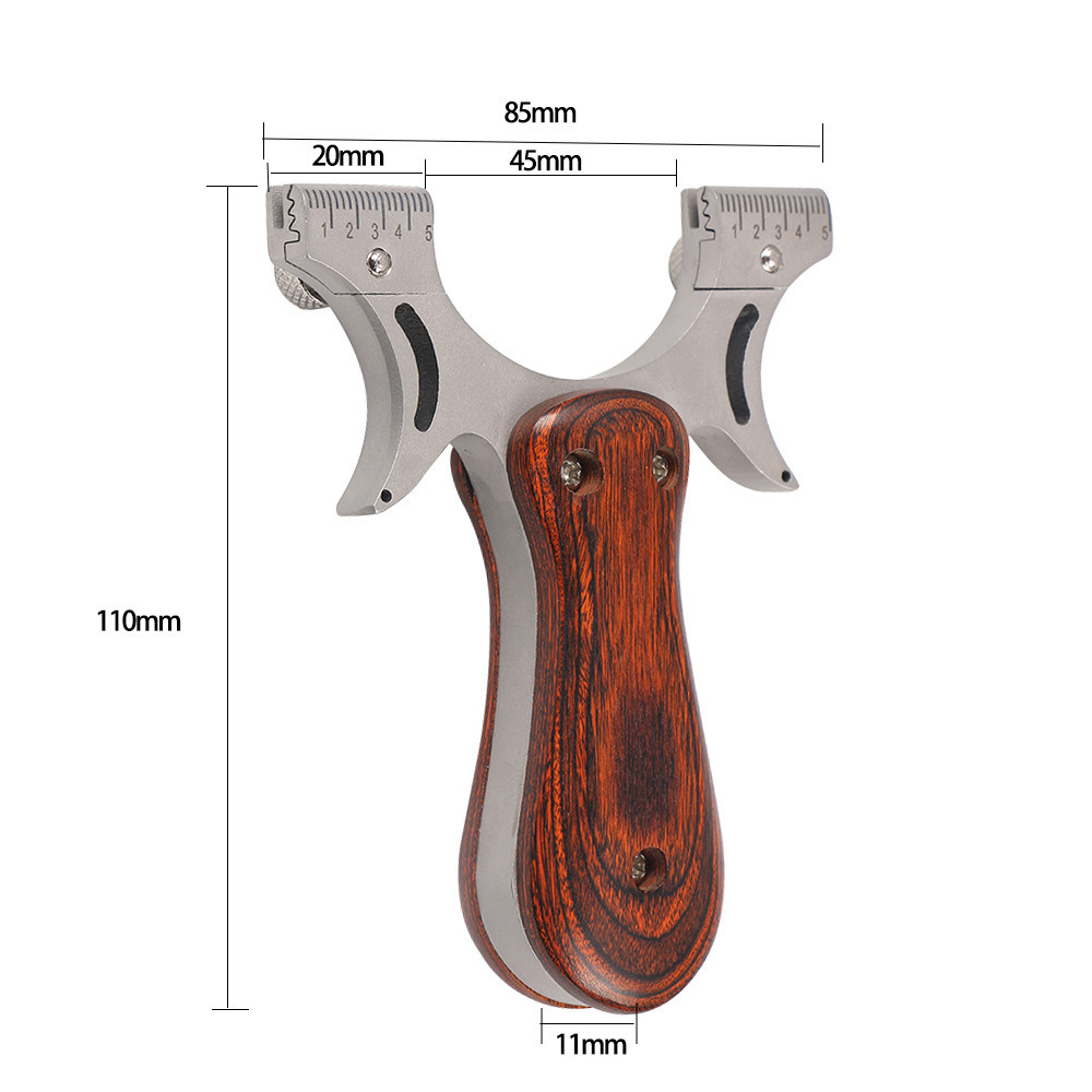 Outdoor Stainless Steel Hunting Slingshot Precise and Fast Pressure Shooting Slingshot