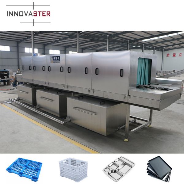 Quality 2021 Plastic Pallet Basket Case Automatic Baking Crate Wash Drying Machine for sale
