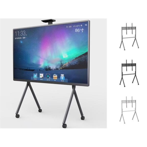 Quality Adjustable Height LED Flat Screen Cart Mobile Tv Mount For 65