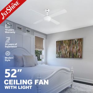 Quality 4 MDF Blade Modern Ceiling Fan LED Light 5 Speeds Remote Control For Bedroom for sale