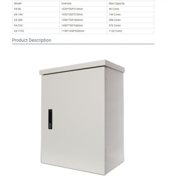 Quality Standard/Customized FTTH Distribution Fiber System Outdoor ODF Optical Cabinet for sale