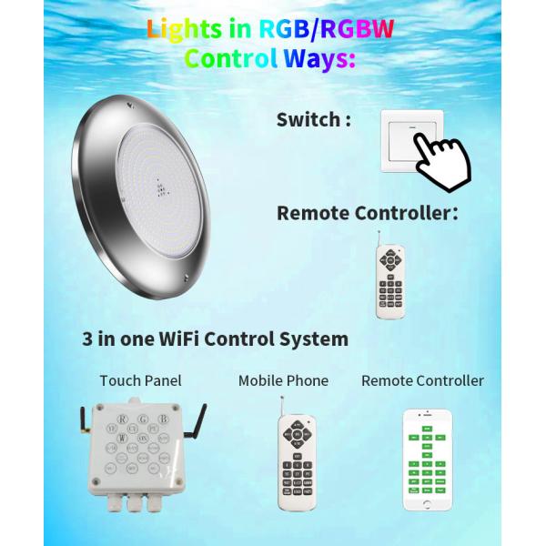 Quality 35W 42W Submersible LED Pool Lights , Waterproof Underwater Light Fixtures for sale