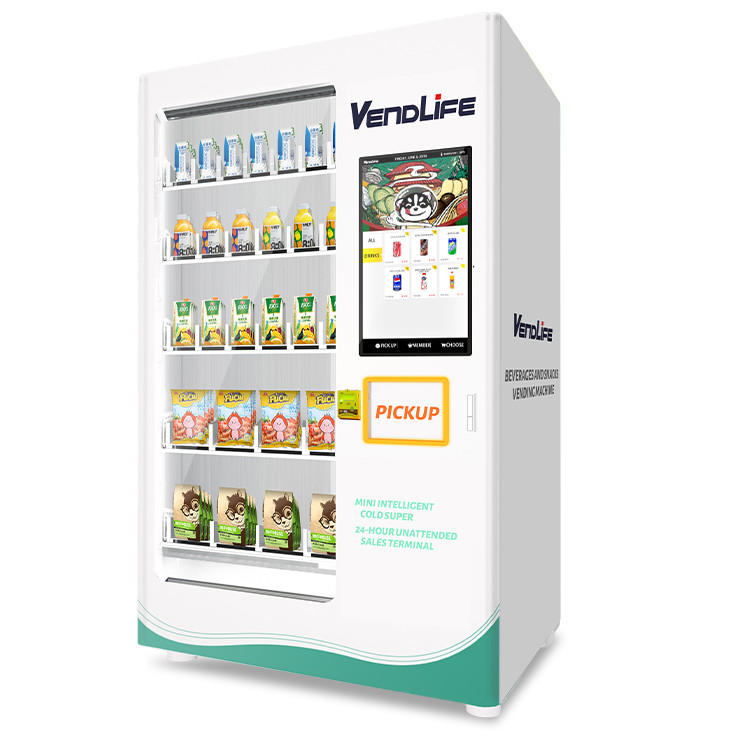 Quality FCC Combo Snack And Soda Vending Machine With 23.6in Touch Screen for sale