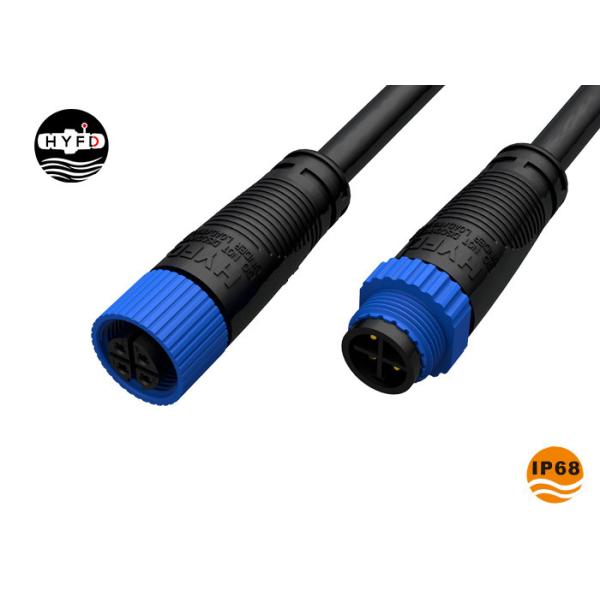 Quality IP68 Male Female Plug 300V M15 4 Pin Waterproof Connector for sale