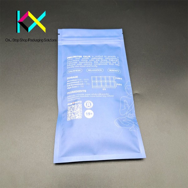 Quality Flex Foil Compostable Packaging Bags Flat Bottom Zipper Pouch For Food for sale