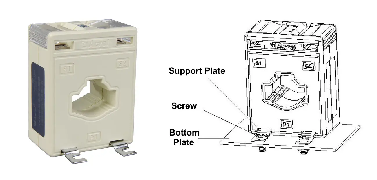 AKH-0.66/I Series Solid Core Current Transformer fixed by Sheet Metal