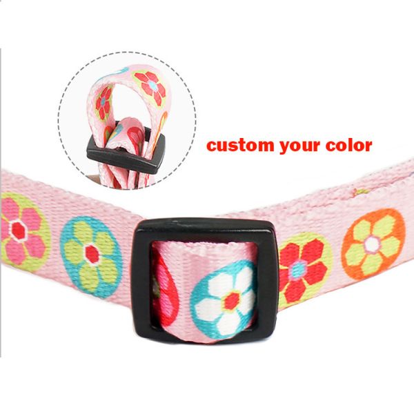 Quality Custom Leather Dog Collars And Leashes Set Striped Harness Collar Leash Set for sale