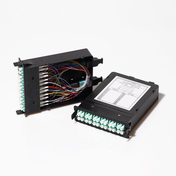 Quality FOC OM3 MTP MPO LC 12 Fiber Optic Cassette Module for sale