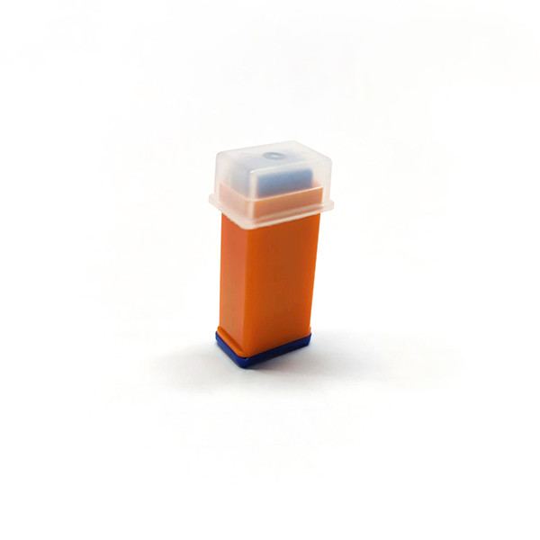 Quality 2.2mm 21G Pressure Activated Safety Lancet Orange Painless Lancets For Diabetes for sale