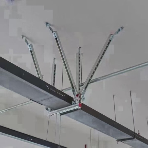 Quality 2 Inches Bolted Seismic Support For Cable Tray Wall Mount Adjustable for sale