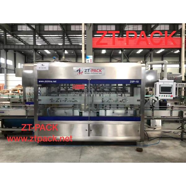 Quality 6 8 10 12 Nozzles Lubricant Oil Flow Meter Filling Machine Track Capping for sale