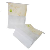 Quality Disposable Flat Bottom Thin And Lightweight Paper Bag For Transparent Desert for sale