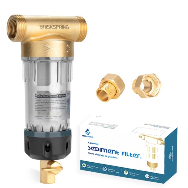 Quality BriskSpring Spin Down Sediment Prefilter System for Whole House Filtration for sale