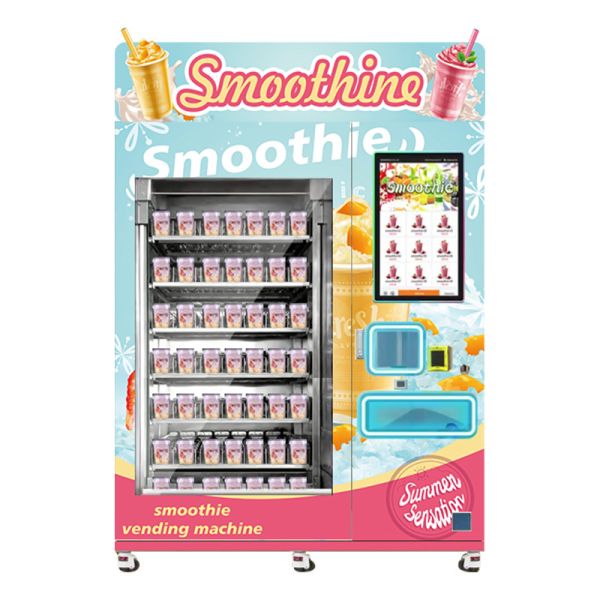 Quality Bill Payment Method English Language Options Touch Screen Display Smoothie Vending Machine with Stainless Steel Construction for sale