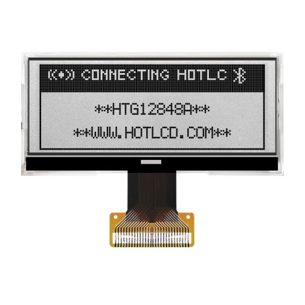 Quality 128X48 Graphic COG LCD ST7565R-G | STN+ Display with White Side Backlight/HTG12848A for sale