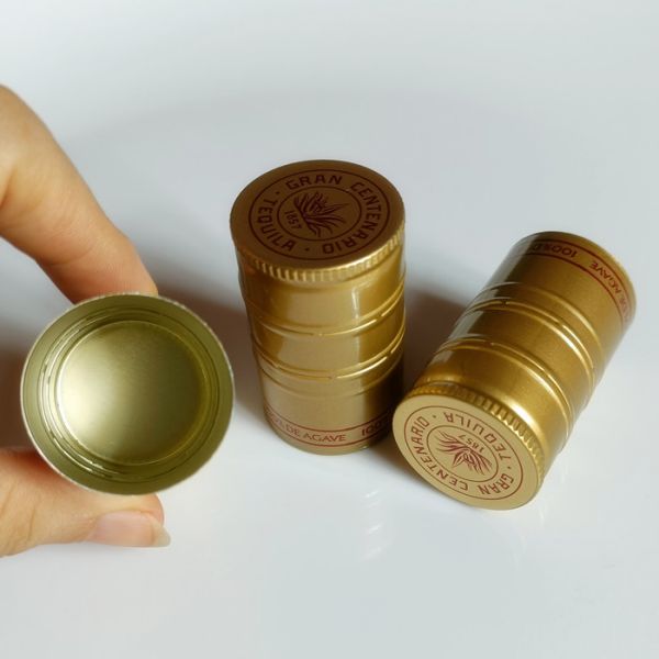 Quality Twist Lock Aluminum Wine Bottle Caps 28mm Aluminium Screw Cap Non Refillable for sale