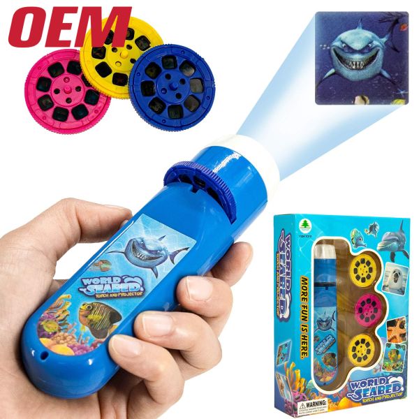 Quality Custom Projector Torch Projection Light Small Torches Lamp Flashlight Night for sale