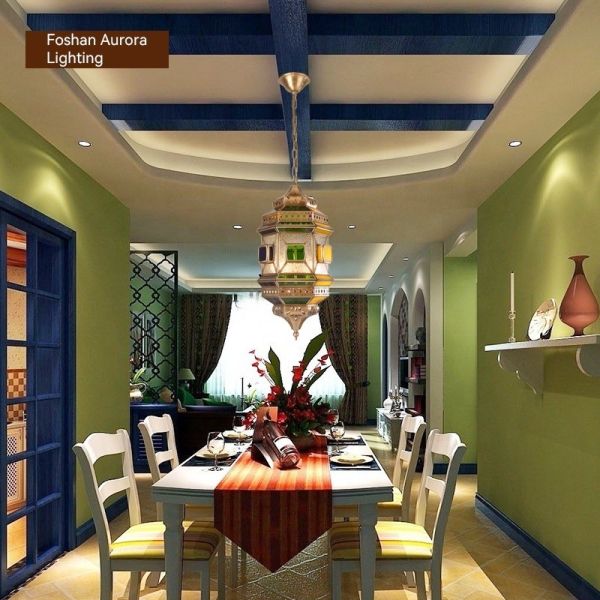 Quality Hotel Dining Room LED Decorative Lights in Arab Muslim Style Product Dimension D280mm H550mm Support Dimmer Yes for sale