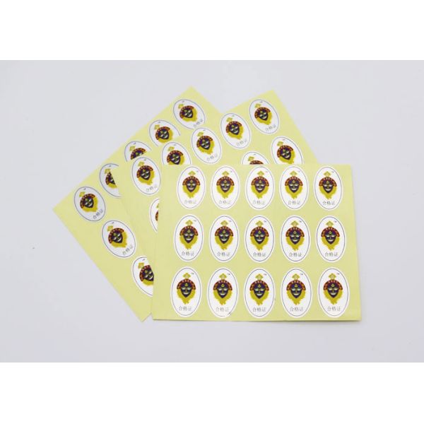 Quality Machine Roll Self Adhesive Food Label Stickers , Vinyl Custom Printed Food Labels for sale
