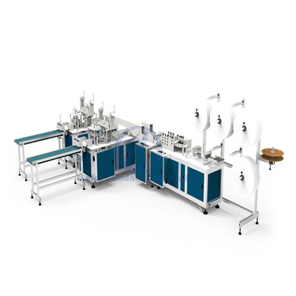 Quality Non Woven Mask Making Machine / 3 Ply Disposable Mask Machine High Stability for sale