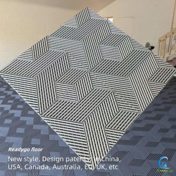 Quality Polypropylene Garage Floor Tiles 2500Lbs Interlocking Garage Flooring Chemical Resistance for sale