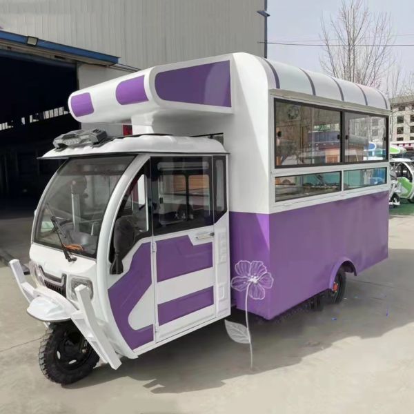 Quality Powerful Multipurpose Mobile Electric Tricycle for Fast Food and Drinks Outlet 2022 for sale