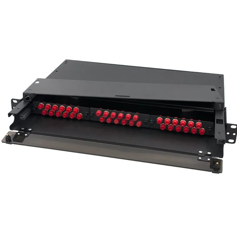 Quality Network Singlemode MPO MTP Patch Panels Slide Out ST Fiber Patch Panel OEM for sale
