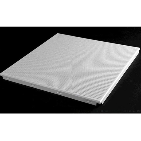 Quality 300x300mm Punching Gusset Plate Metal Ceiling Tiles For Office Building for sale
