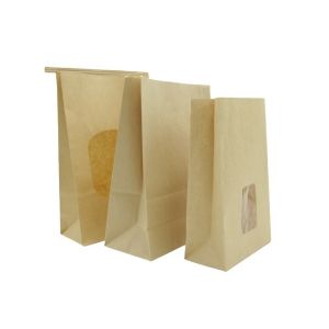 Quality Rectangular Bread Paper Bag Professional Used For Storage Cookies Snacks for sale