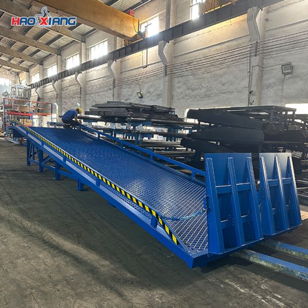 Quality 10 Meters Custom Moveable Loading Dock 10 Tons Fixed Height Mobile Forklift Ramp for sale