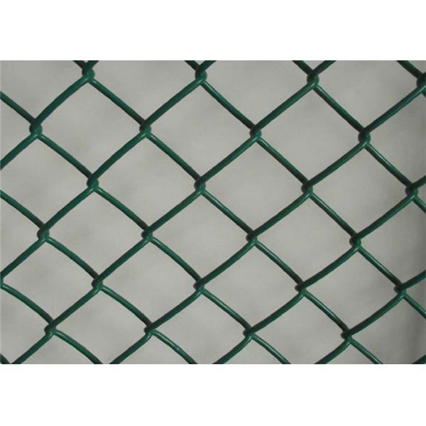 Quality Chain Link Wire Mesh Fence / Wire Mesh Chain Link Fence Aluminum Alloy Wire PVC Coated Square Holes for sale