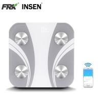 Quality Automatic On / Off Tempered Glass Platform WiFi Smart Scale for sale